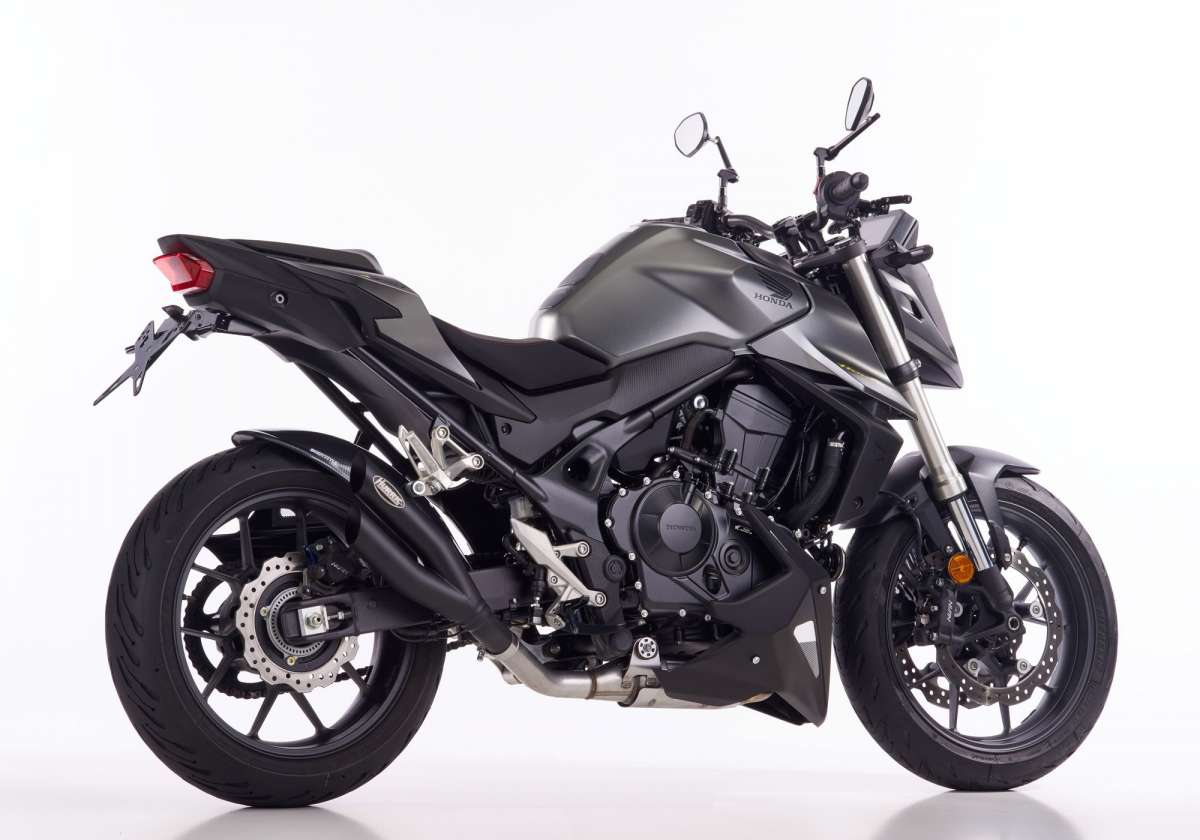 Auspuff, Hurric, Pro 2, Edelstahl, Black Edition, Honda, CB 750 Hornet | Motorparts Lohne