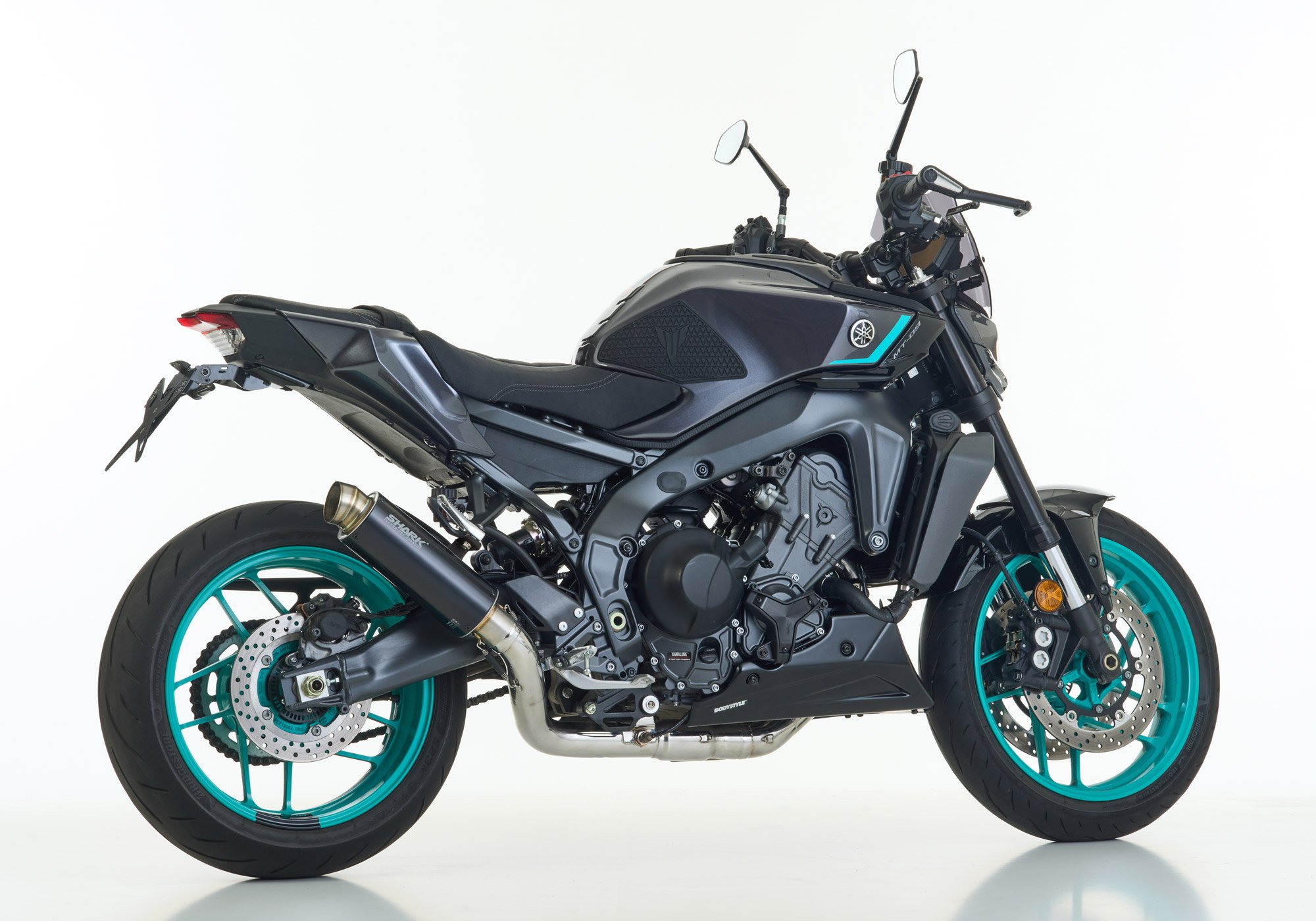 Auspuff, Shark, SRC4, schwarz, Carbon, Yamaha, MT 09 | Motorparts Lohne